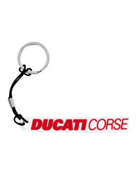 Original Rubber Keyring Ducati DC Logo Red 987704445